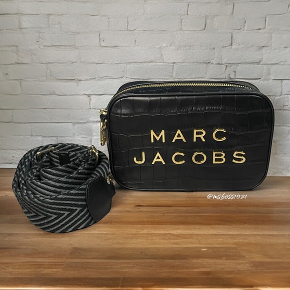 Marc Jacobs | Bags | Marc Jacobs Flash Croc Embossed Crossbody Nwt ...